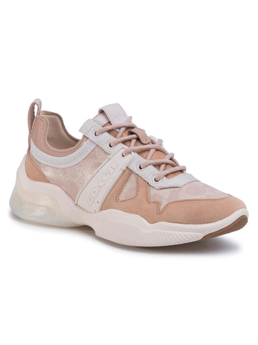 Sneakersy Coach Citysole Sig Runner G5048 10011275 Beżowy | eobuwie.com.pl