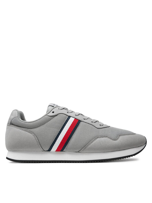 Sneakers Tommy Hilfiger Lo Runner Mix FM0FM04958 Grigio | escarpe.it