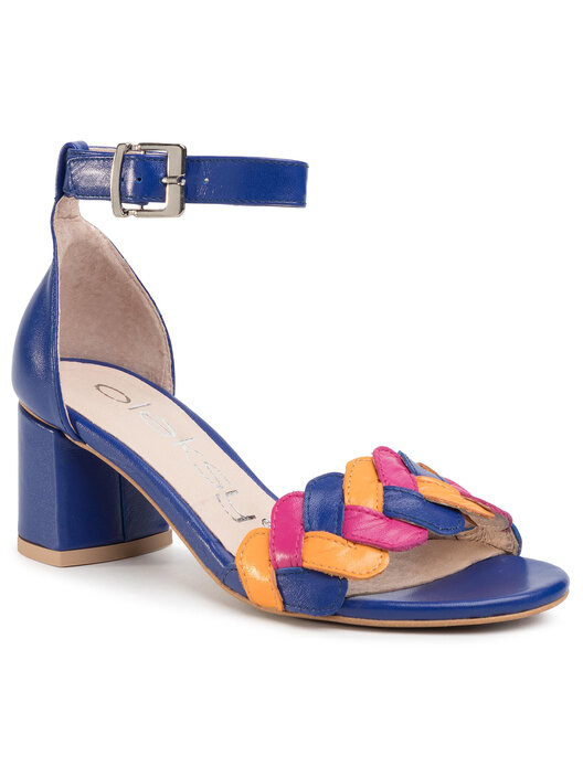 Sandały Oleksy 2697/E32/E33/E34 Niebieski | eobuwie.com.pl