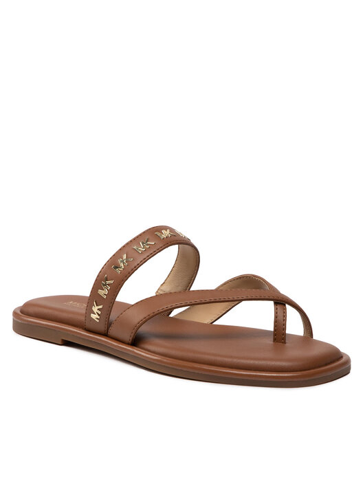 Zehentrenner MICHAEL Michael Kors Alba Thong Slide 40T2ALFA1L Braun ...