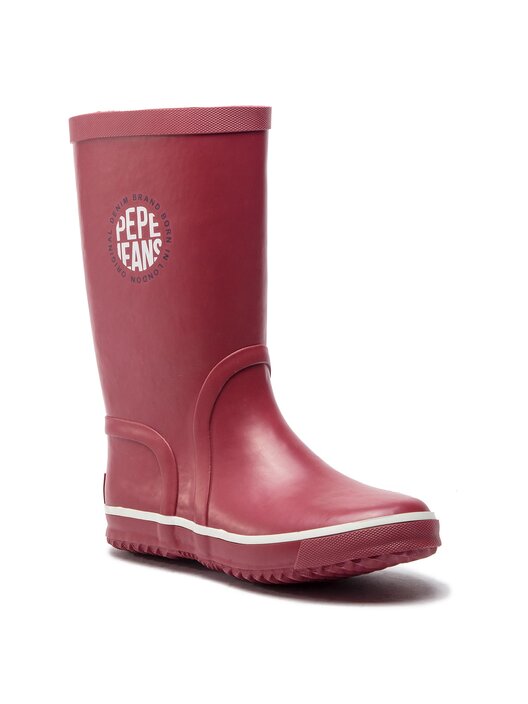 Kalosze Pepe Jeans Rain Logo PBS50076 Bordowy | eobuwie.com.pl
