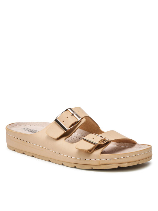 Klapki Go Soft WS121-01 Beżowy | eobuwie.com.pl