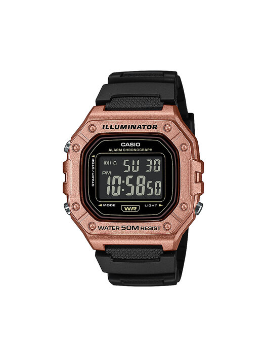 Часовник Casio Digital Chronograph W-218HM-5BVEF Черен | obuvki.bg
