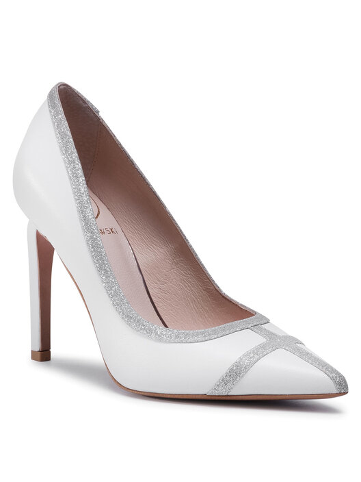 Szpilki Baldowski D03208-1451-001 Biały | eobuwie.com.pl