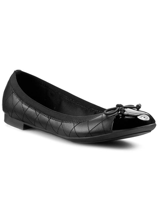 Ballerinas Clarks Carousel Curl 261009774 Schwarz | eschuhe.de