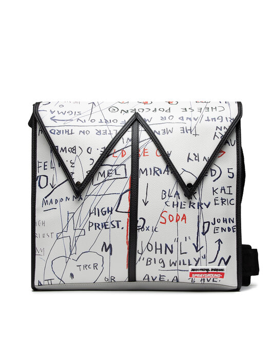 Geantă SPRAYGROUND Basq Crossbody Messenger Bag 910B4180NSZ Alb ...