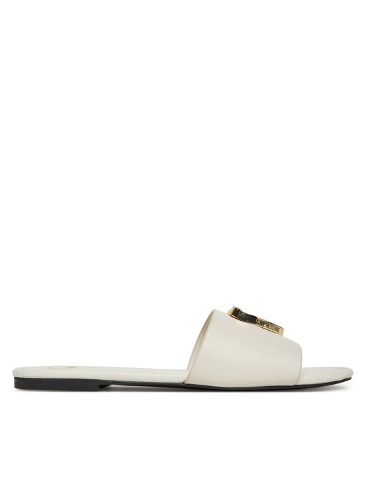 Pantoletten LOVE MOSCHINO JA28161G0MIA0102 Écru | eschuhe.de