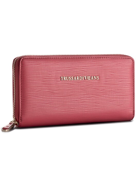 Velká dámská peněženka Trussardi Wallet Zip Around 75W00015 Červená ...