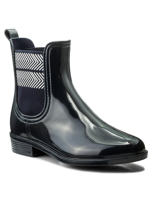 Kalosze Tommy Hilfiger Chelsea Rain Boot Striped FW0FW02817 Granatowy ...