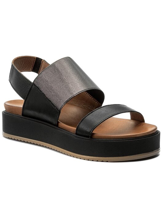Sandały Inuovo 8717 Czarny | eobuwie.com.pl