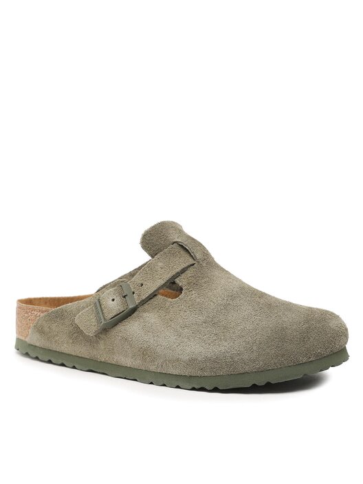 Pantoletten Birkenstock Boston 1024721 Grün | eschuhe.de