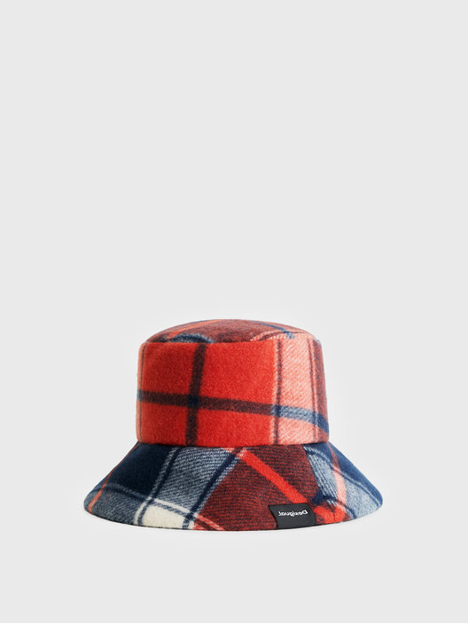 Kalap Desigual Bucket Red Check 22WAHA08 Piros | ecipo.hu