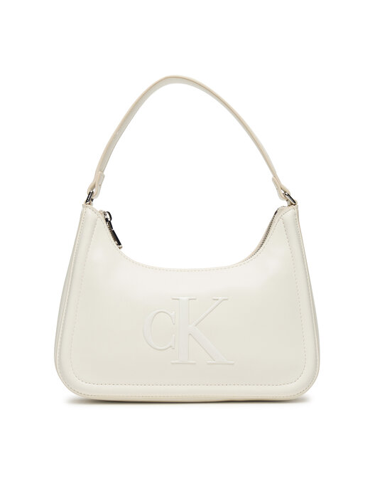 Τσάντα Calvin Klein Bold Ck Small Shoulder Bag LV04F3230G Λευκό ...