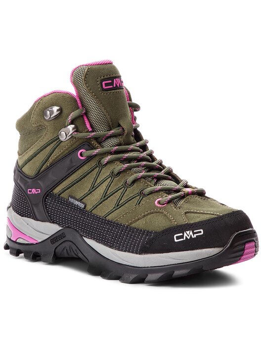Trekkings CMP Rigel Mid Wmn Trekking Shoes Wp 3Q12946 Verde | epantofi.ro