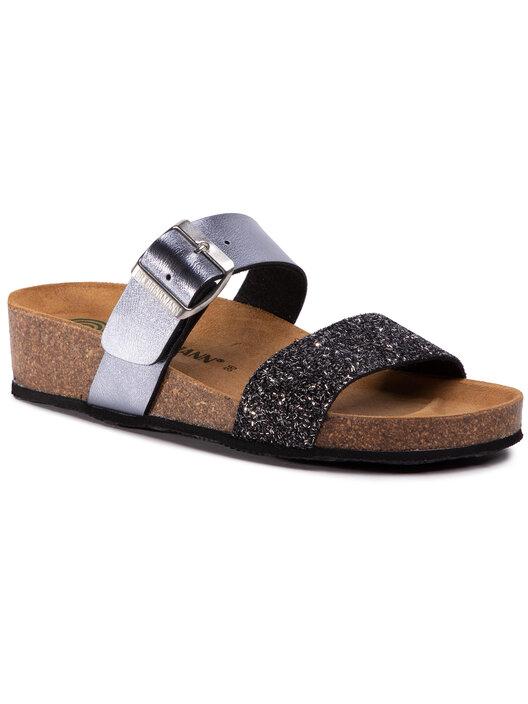 Klapki Dr. Brinkmann 701508 Srebrny | eobuwie.com.pl