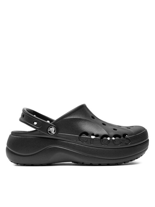 Klapki Crocs Baya Platform Clog 208186-001 Czarny | eobuwie.com.pl