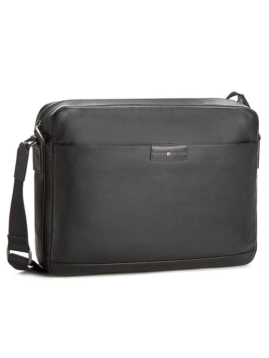 Porta PC Tommy Hilfiger Busimess Messeneger AM0AM01442 Nero | escarpe.it
