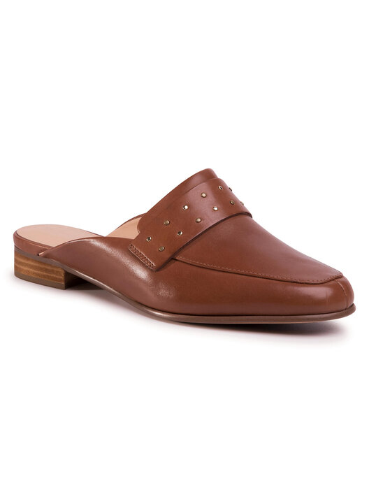 Klapki Clarks Pure Mule 261503834 Brązowy | eobuwie.com.pl