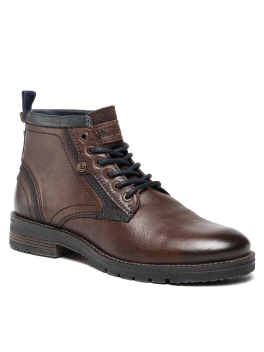 Kozaki Wrangler Boogie Mid WM12053A Brązowy | eobuwie.com.pl