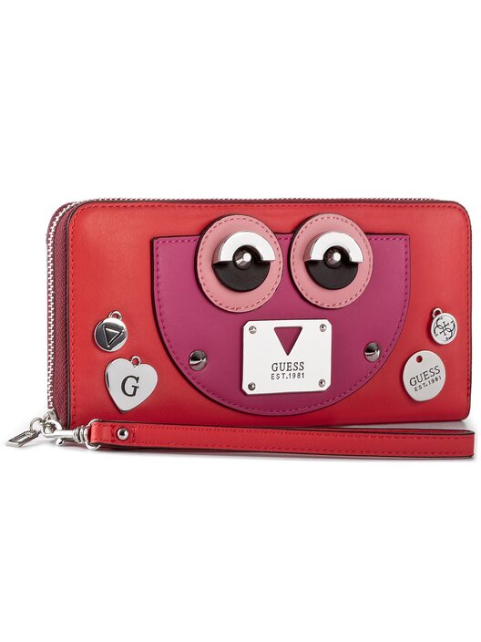 Große Damen Geldbörse Guess Cyber Rock Slg SWCT67 77460 Rot | eschuhe.de