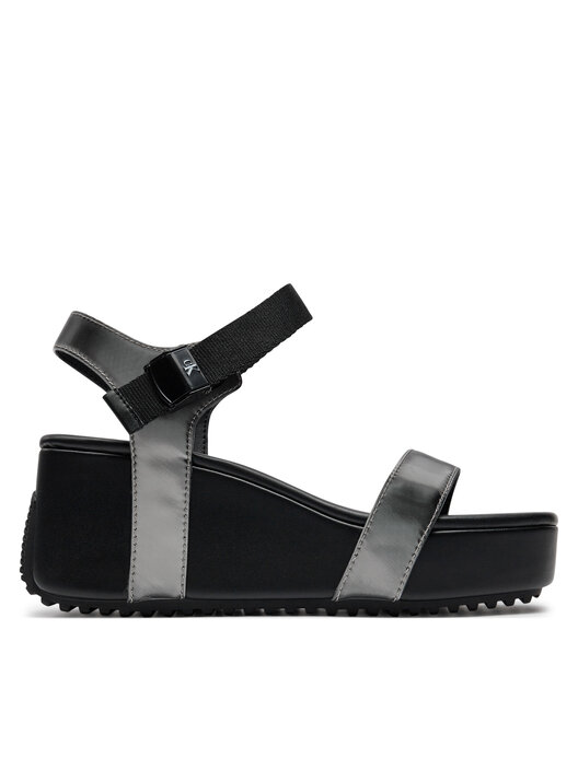 Sandale Calvin Klein Jeans Wedge Block Sandal Metallic Dc YW0YW01366 ...