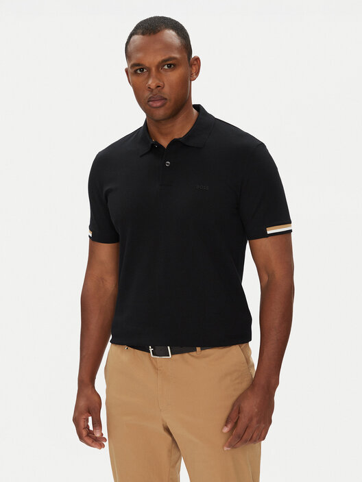 Boss Poloshirt Parlay 147 50467113 Schwarz Regular Fit | eschuhe.de