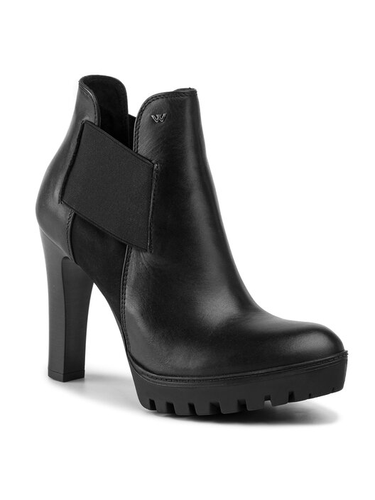Botki Wojas 9534-71 Czarny | eobuwie.com.pl