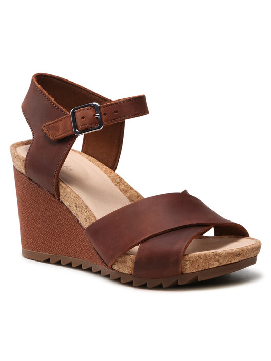 Sandali Clarks Flex Sun 261504354 Marrone | escarpe.it