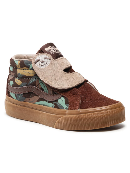 Sneakers Vans Sk8-Mid Sloth Rei VN0A54FF3X01 Braun | eschuhe.de