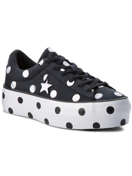 Teniși Converse One Star Platform Ox 560695C Negru | epantofi.ro