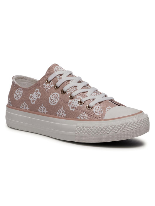Sneakers aus Stoff Guess Nikola FL7NIK FAL12 Rosa | eschuhe.de