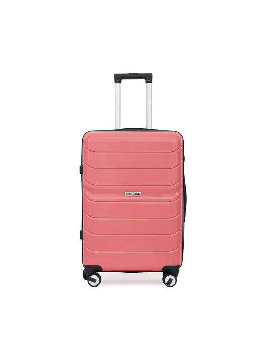 Среден куфар Semi Line T5615-2 Розов | obuvki.bg