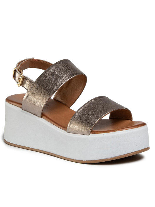 Sandały Inuovo 602008 Złoty | eobuwie.com.pl