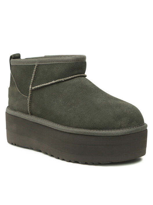 Śniegowce Ugg W Classic Ultra Mini Platform 1135092 Zielony | eobuwie ...