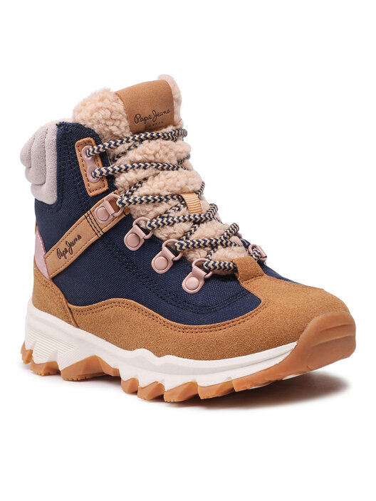 Trappers Pepe Jeans Peak Trail Girl PGS50173 Bleumarin | epantofi.ro