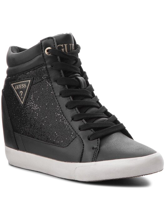 Sneakersy Guess Patty FLATT1 FAB12 Czarny | eobuwie.com.pl