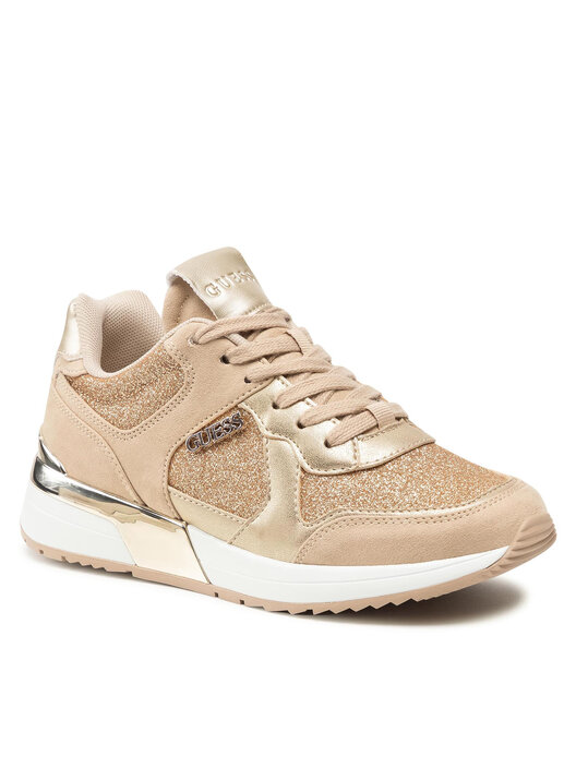 Sneakersy Guess Maybel FL7MYB FAM12 Złoty | eobuwie.com.pl
