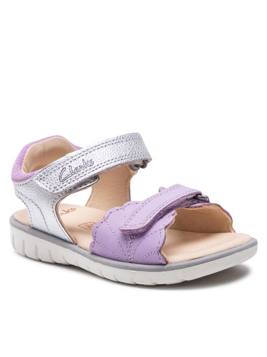 Sandały Clarks Roam Wing K. 261661736 Srebrny | eobuwie.com.pl