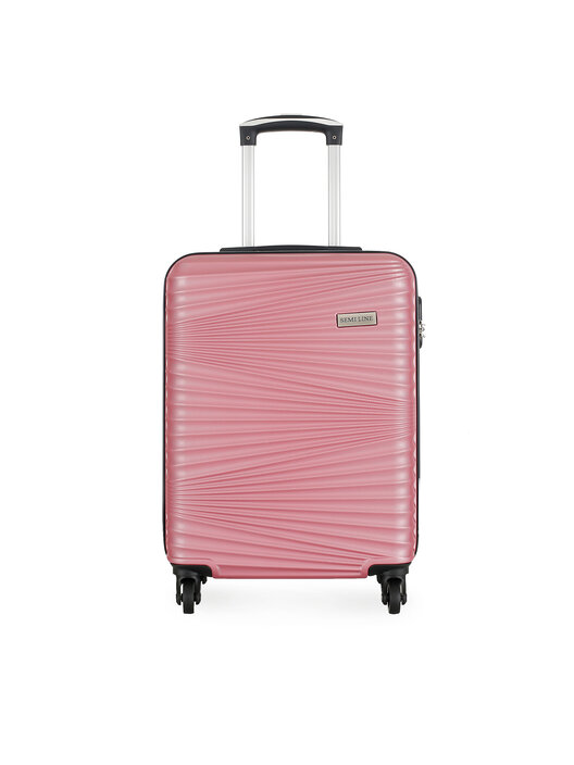 Самолетен куфар за ръчен багаж Semi Line T5922-1 Розов | obuvki.bg