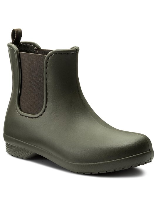Kalosze Crocs Freesail Chelsea Boot W 204630 Zielony | eobuwie.com.pl