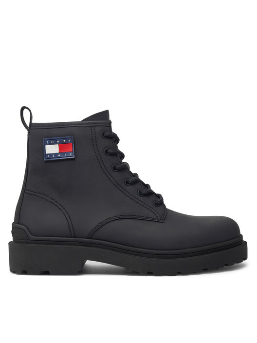 Trappers Tommy Jeans EM0EM01447 Negru | epantofi.ro