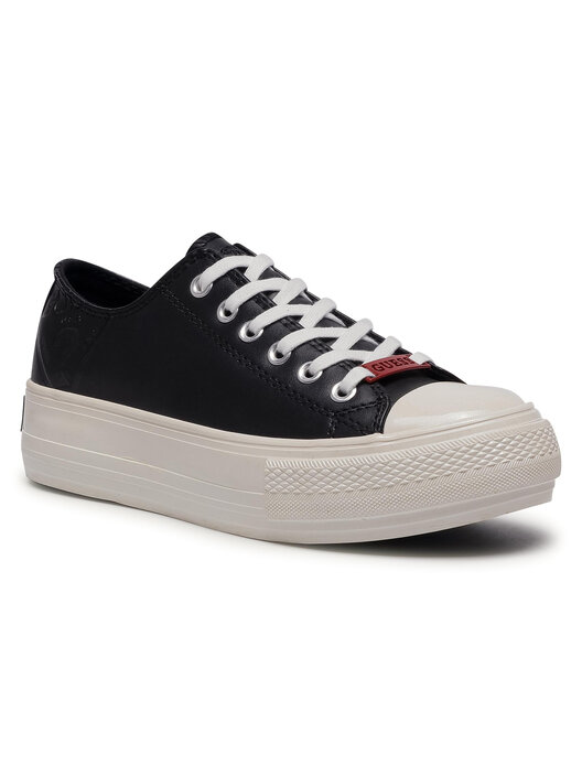 Sneakers aus Stoff Guess Nikola FL7NIK ELE12 Schwarz | eschuhe.de