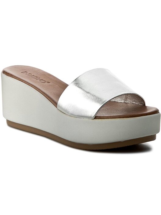 Klapki Inuovo 7112 Srebrny | eobuwie.com.pl