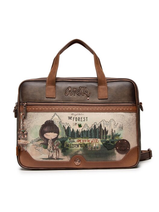 Brašna na notebook Anekke 35606-113 Hnědá | eobuv.cz