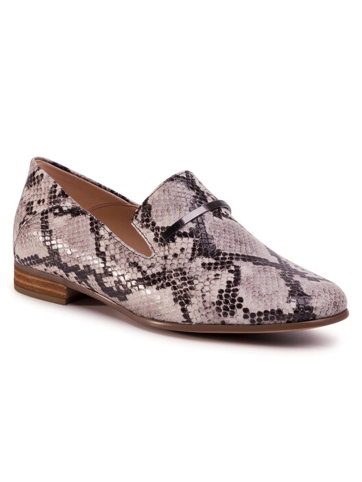 Lordsy Clarks PureViola Trim 261498184 Szary | eobuwie.com.pl