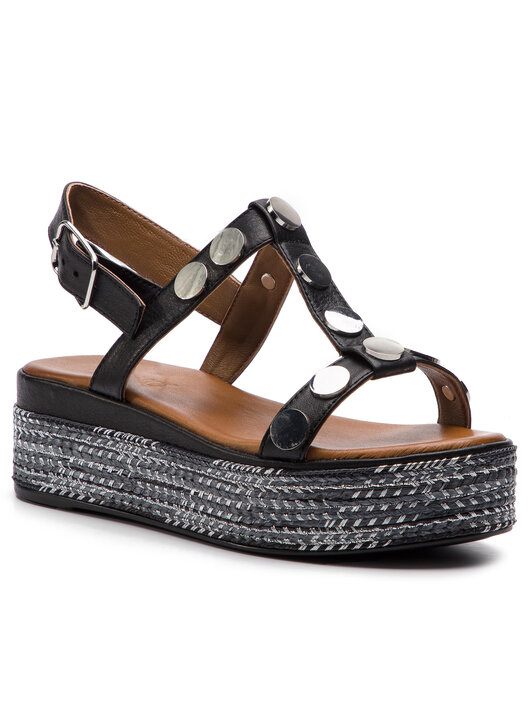 Espadryle Inuovo 117012 Czarny | eobuwie.com.pl