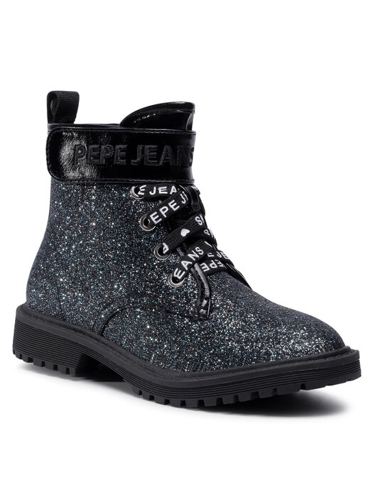 Trappers Pepe Jeans Hatton Velcro PGS50162 Albastru | epantofi.ro