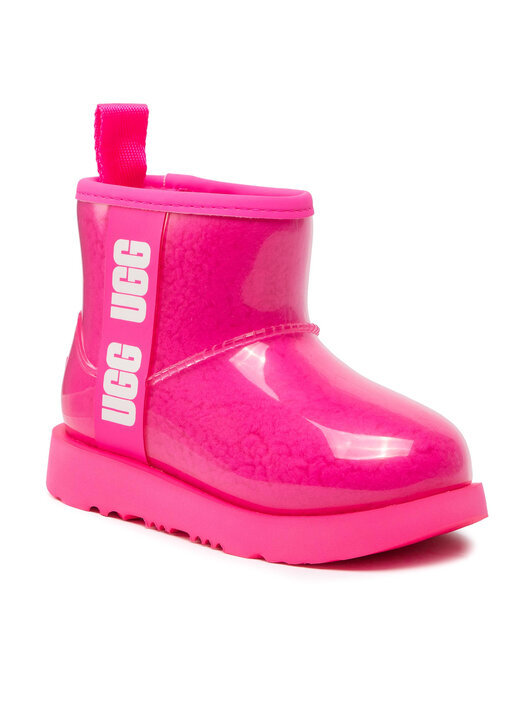 Kalosze Ugg Kids' Classic Clear Mini II 1112386K Różowy | eobuwie.com.pl