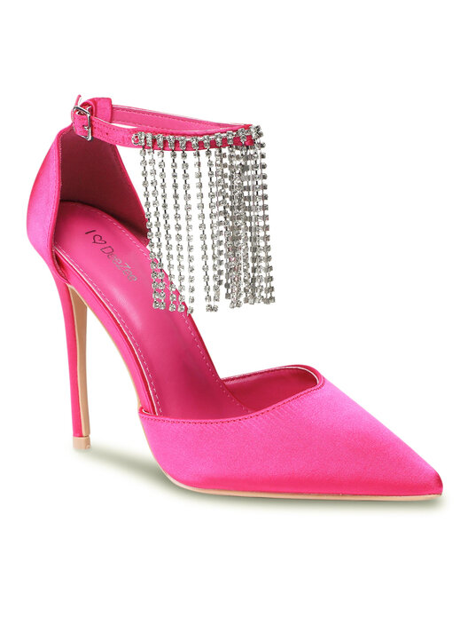 Pantofi cu toc subțire DeeZee KL-HT92831-57 Roz | epantofi.ro