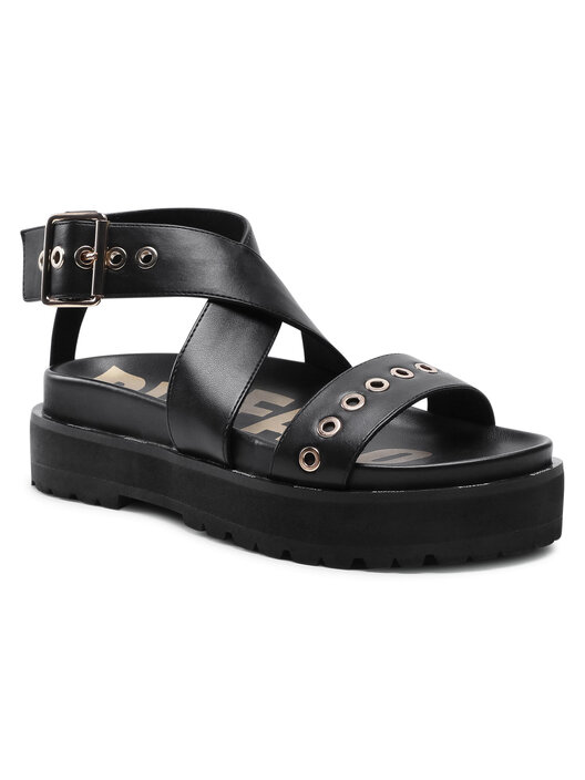 Sandały Buffalo Regina 1602013 Czarny | eobuwie.com.pl